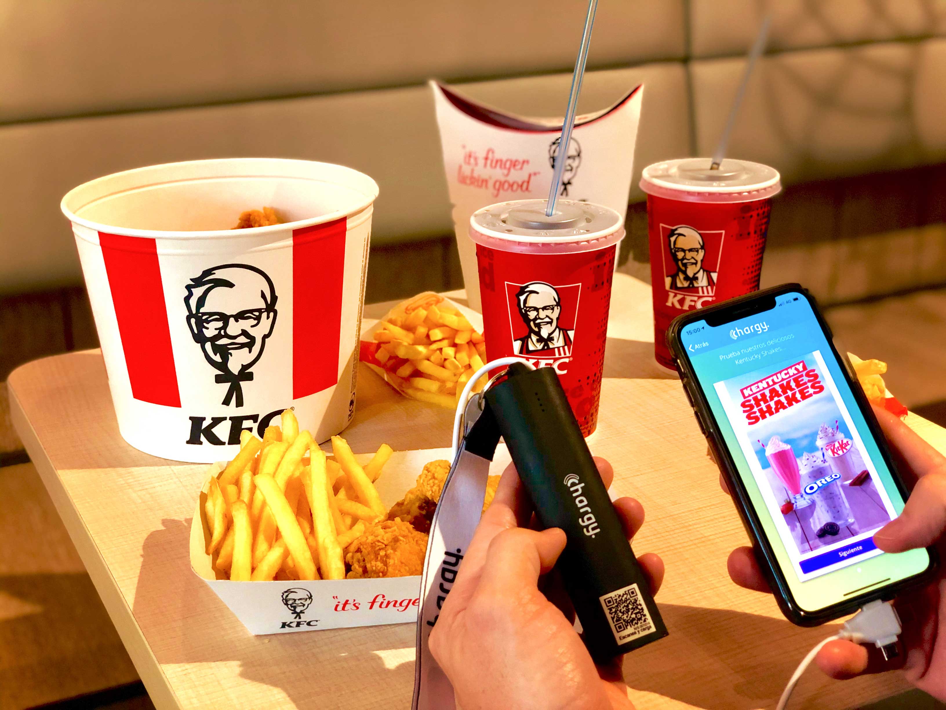 Chargy sigue creciendo, esta vez de la mano de KFC (Grupo AmRest) - Chargy